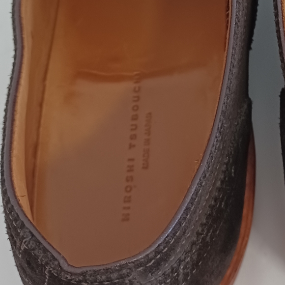 HIROSHI TSUBOUCHI | Shoes | Hiroshi Tsubouchi Mens Shoes Suede Leather Brown Laceup Size 9 Made ...